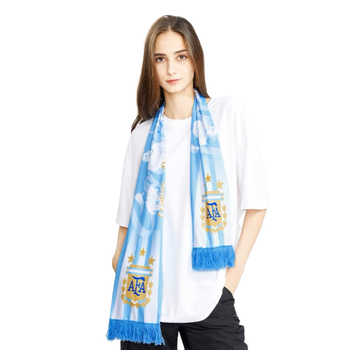 Argentina 2022 FIFA World Cup Champions Qatar Scarf Messi Soccer Game ...