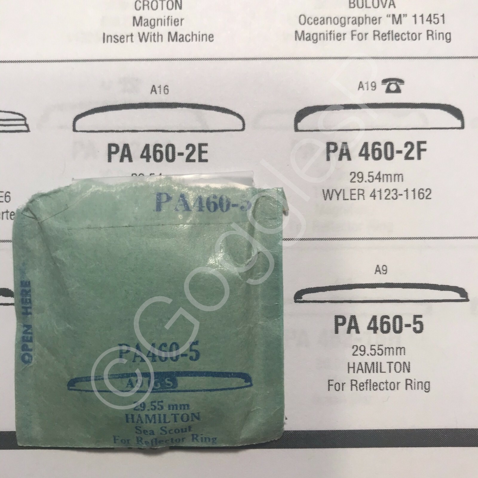 GS Round Replacement Crystals (PA Series) for Hamilton Watches - NOS | eBay