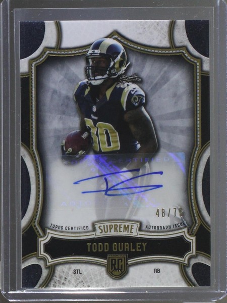 2015 Topps Supreme - Supreme Autographs Rookies #SRA-TG Todd Gurley II ...