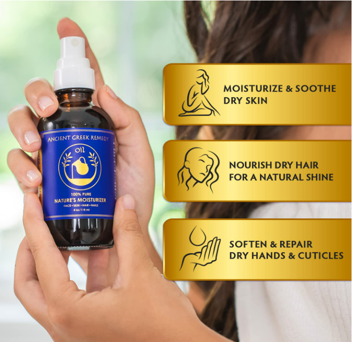 Ancient Greek Remedy Organic Face and Body Oil for Dry Skin, Hair ...