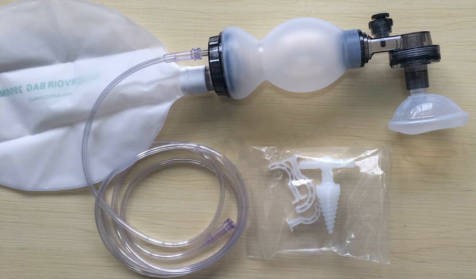 Neonatal CPR Mask Silicon Air Bag Breathing Ball Resuscitator Rescue ...