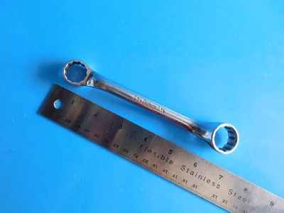 USED, SNAP ON TOOLS ( 17 MM X 19 MM ) SHORT BOX END WRENCH, PART # ...