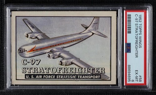 1952 Topps Wings - Friend or Foe C-97 Stratofreighter US Air Force #58 ...