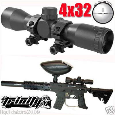 Tippmann alpha black elite scope woodsball paintballing tactical optics ...