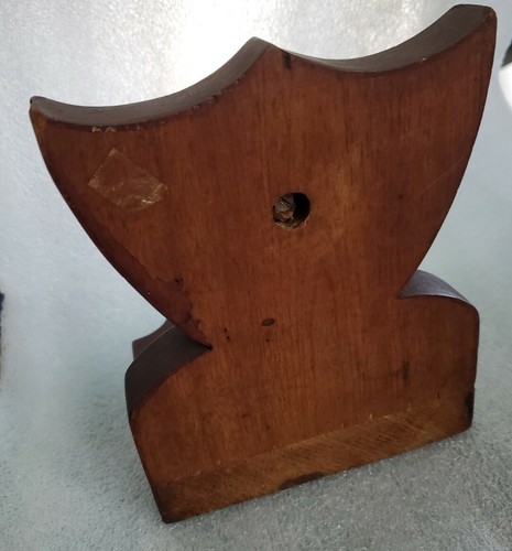 Vintage Wood & Sword BOOKENDS w/ Dagger, Knife Blade, Fantasy Knight ...