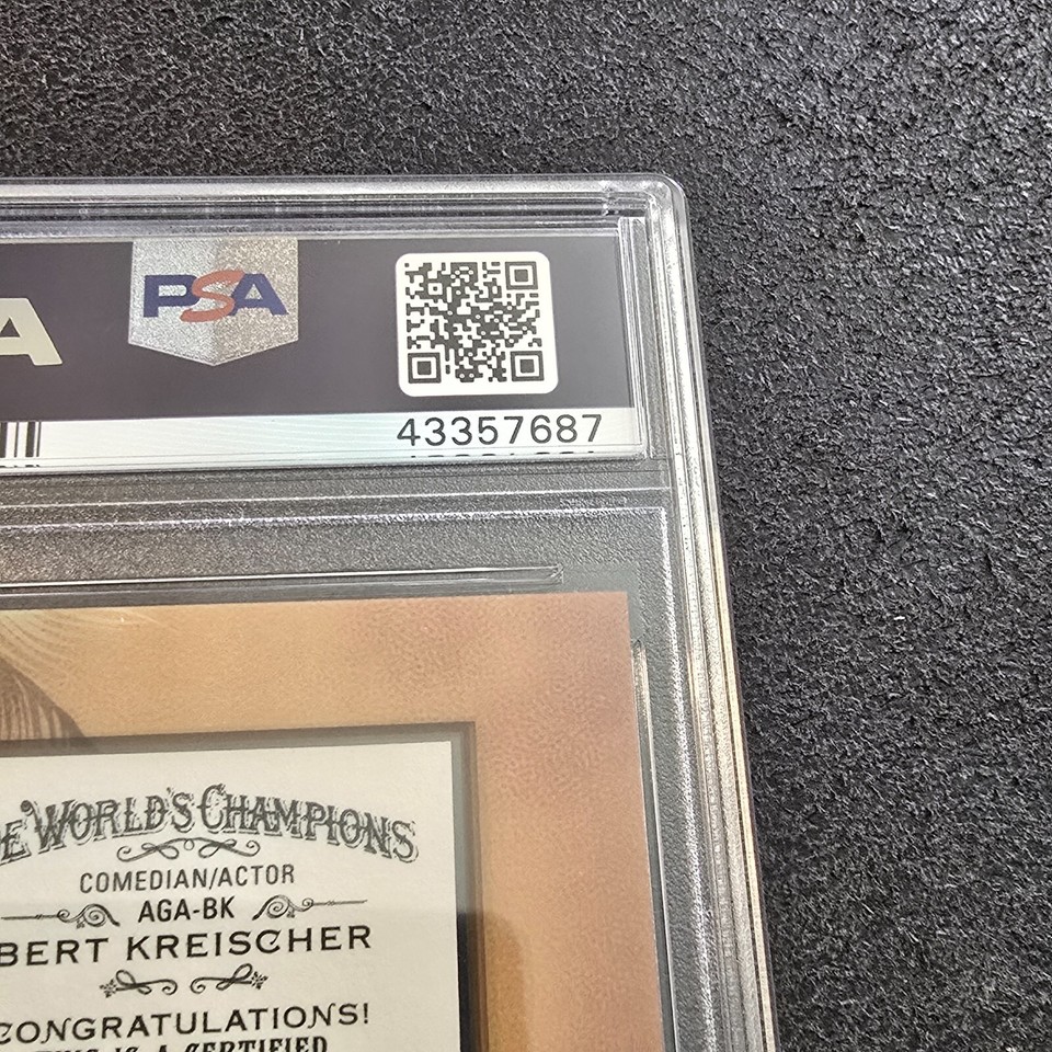2014 Bert Kreischer Topps Allen And Ginter PSA Authentic Red Ink ...