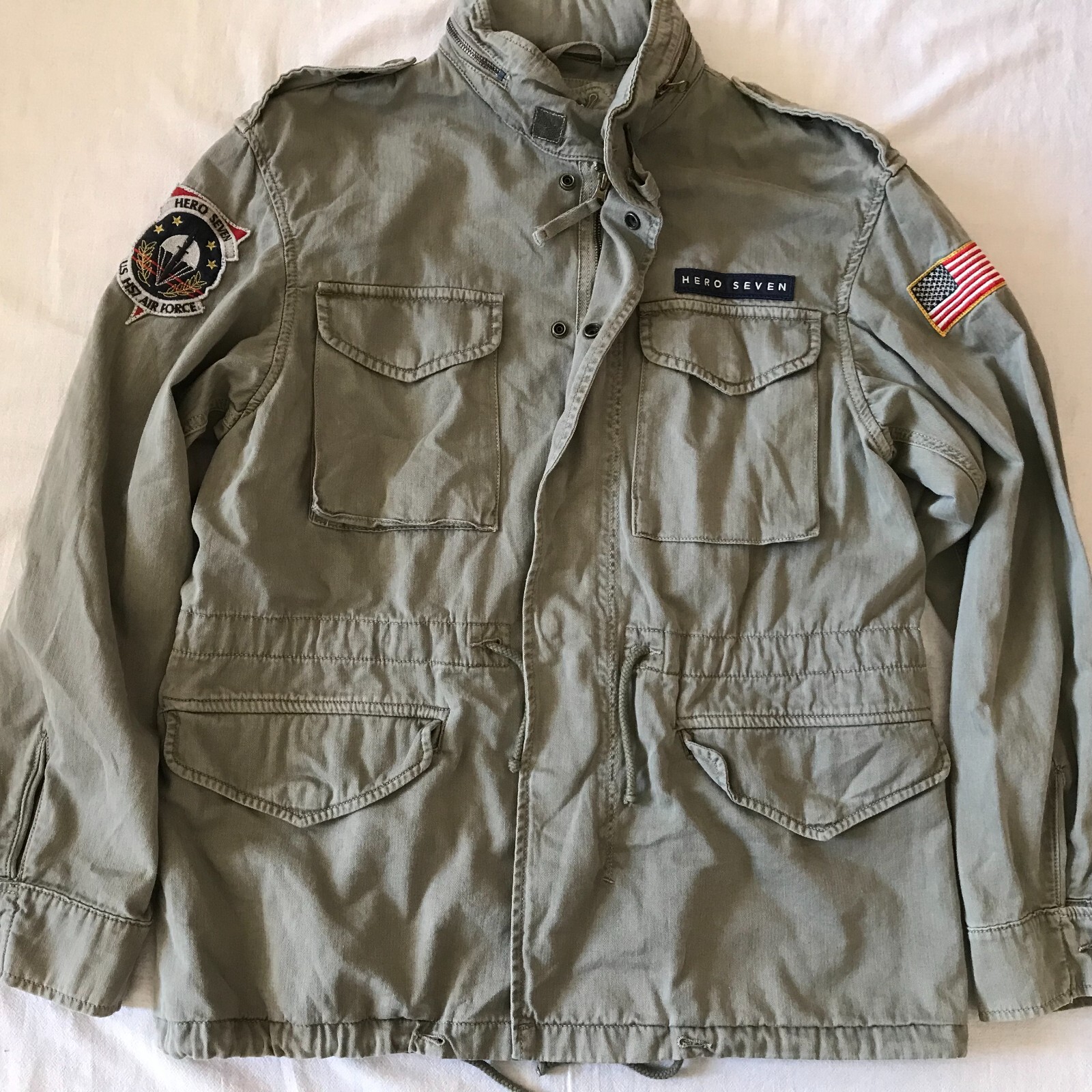 HERO SEVEN 7 FRANCE STEVE MCQUEEN MILITARY JACKET M-6… - Gem