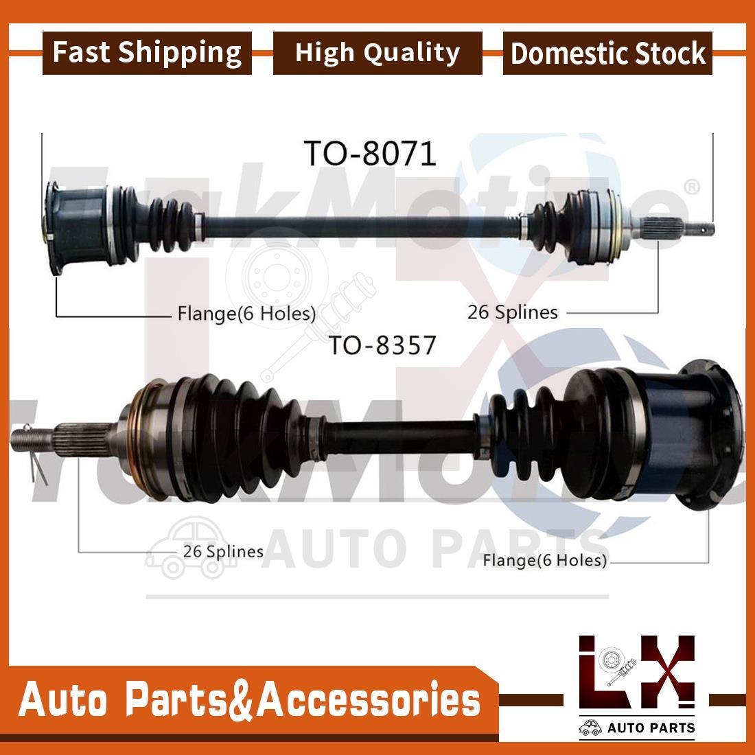 2X TrakMotive Rear CV Axle Joint Shaft Assembly For Toyota MR2 1986 ...