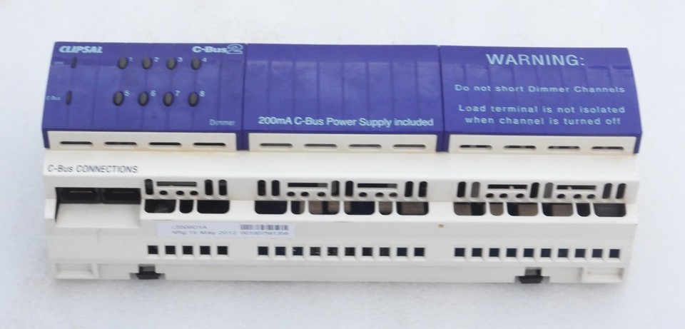 SCHNEIDER CLIPSAL L5508D1A C-BUS2 DIN RAIL MOUNTED 8 CHANNEL ...