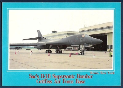 USAF Rockwell B-1B Lancer Strategic Bomber Aircraft, Griffiss AFB Rome ...