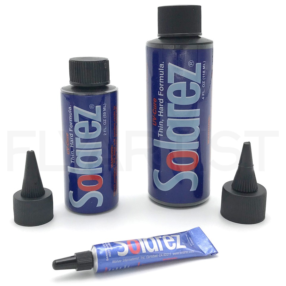 SOLAREZ UV RESIN - Fly Tying UV Cure Thin Thick Flex Formula 3 Sizes Available! | eBay