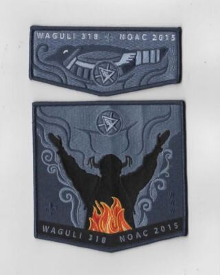 OA Waguli Lodge 318 2015 NOAC Flap Set BLGRY Bdr. Northwest Georgia Council 100 | eBay