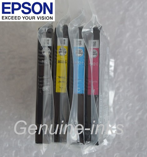 Genuine Epson 802-I 4 Ink Set WF Pro 4720 4730 4734 4740 More Than ...