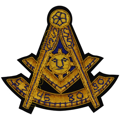 Masonic Past Master Hand Made Bullion Emblem Past Master | eBay