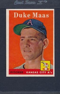 1958 Topps #228 Duke Maas Athletics EX *563 | eBay
