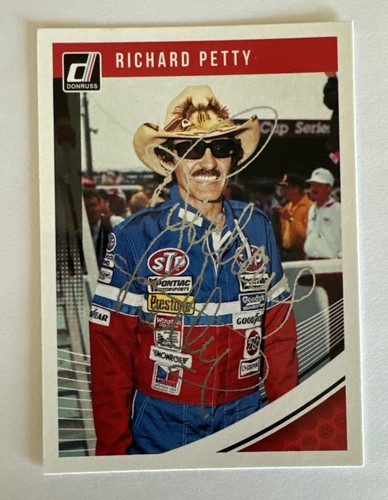 Richard Petty Signed 2019 Panini Donruss Racing Card #34 Auto NASCAR ...