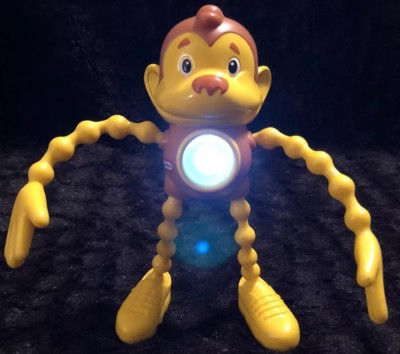 Little Tikes Flashlight Twisty-Glo MONKEY Yellow & Brown Light Strobe ...