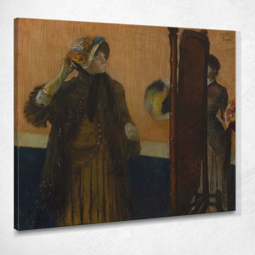 Chez La Modiste Edgar Degas, edg115 tableau impression sur toile | eBay