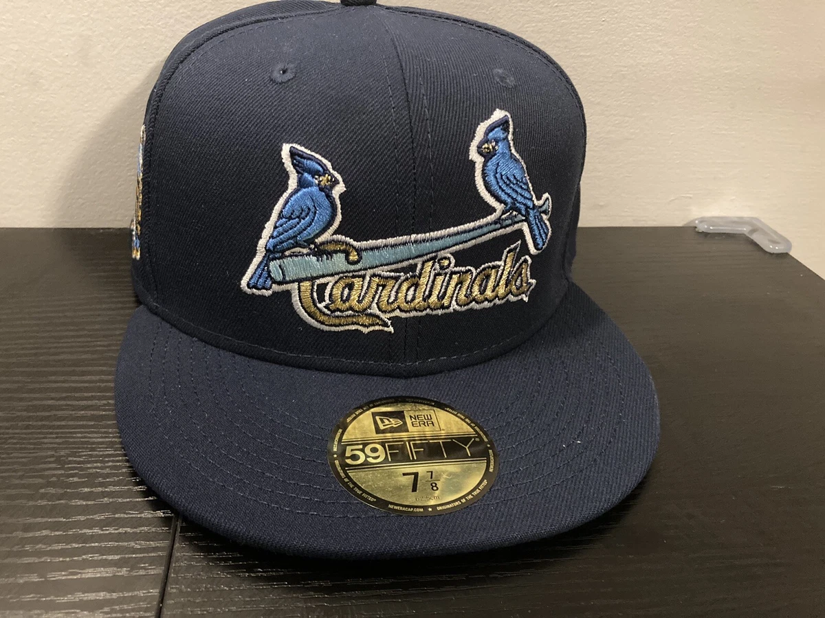 St.Louis Cardinals Busch Stadium Patch New Era 59FIFTY Fitted Hat Sz 7 ...