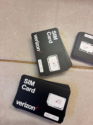 NEW UNACTIVATED Verizon SIM card 4G 5G Universal nano/micro -prepaid or ...