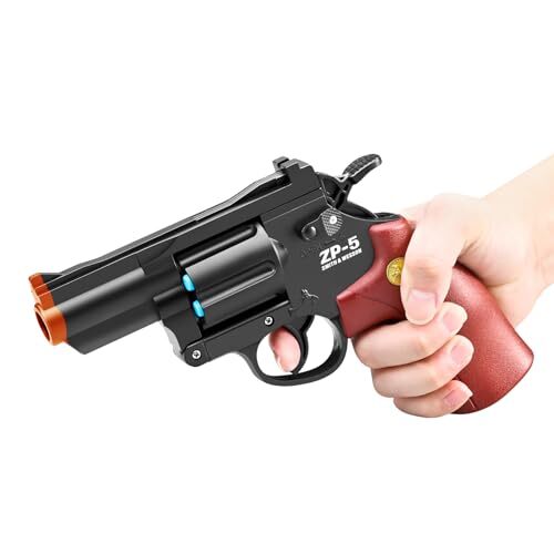 Safe Toy Fake Model Revolver for Boy with Ejecting Shell Soft Bullets ...