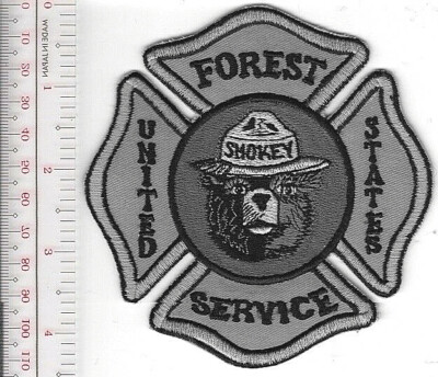Vintage Retro Smokey the Bear United States Forest Service USFS Patch ...