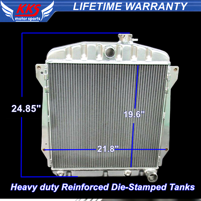 KKS 3ROW ALUMINUM RADIATOR FOR 1943-1948 47 46 45 CHEVY CAR SEDAN ...