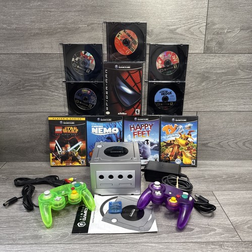 Nintendo GameCube Console Kids Bundle Lot Platinum 1 Controller ...