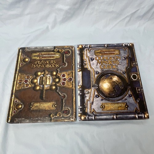 Dungeons & Dragons V3.5 Core Rulebook 1 & 2 Hardback Lot Read 4 ...