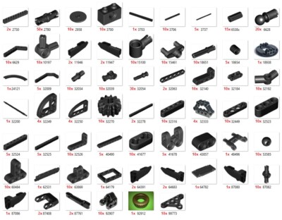 LEGO Technik Teile Lochstangen Verbinder Zahnräder usw nach Wahl in ...