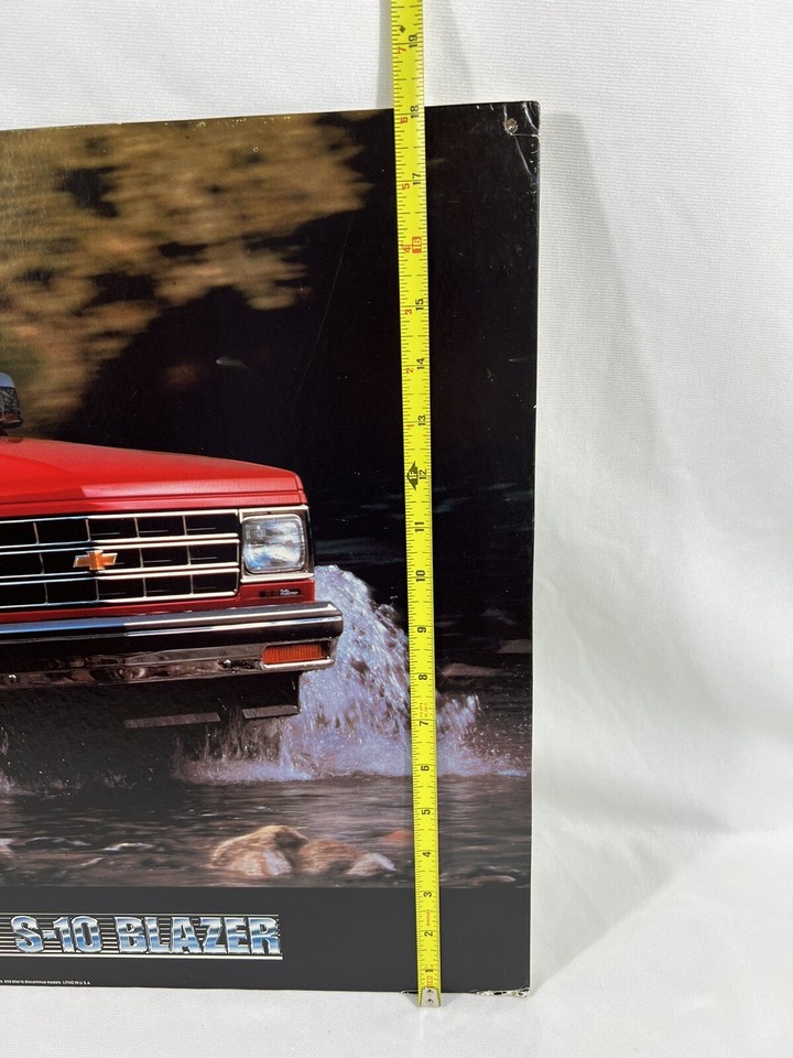 Original Chevy Dealer Showroom Cardboard Poster 1986 S10 Blazer | eBay