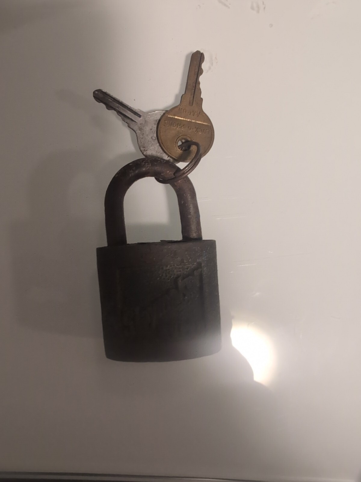 Vintage Slaymaker Super Brass Padlock Lock with 2 Working Keys | eBay