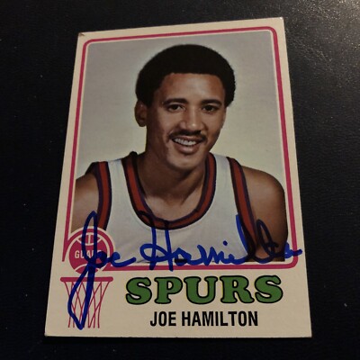 Joe Hamilton Signed Autographed Topps NBA Basketball Card 1973-1974 ...