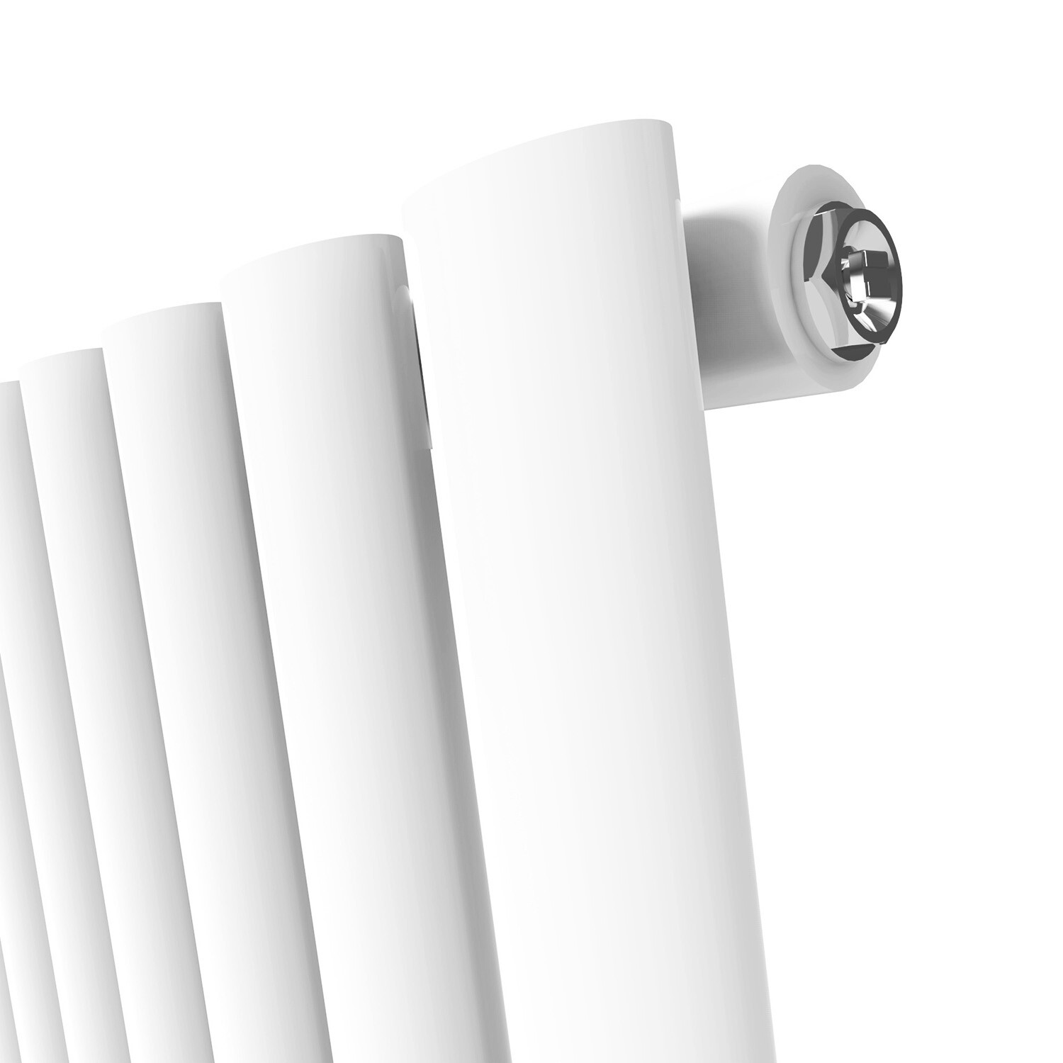 Vertical Column Radiator Mirror Double Single White Central Heating ...
