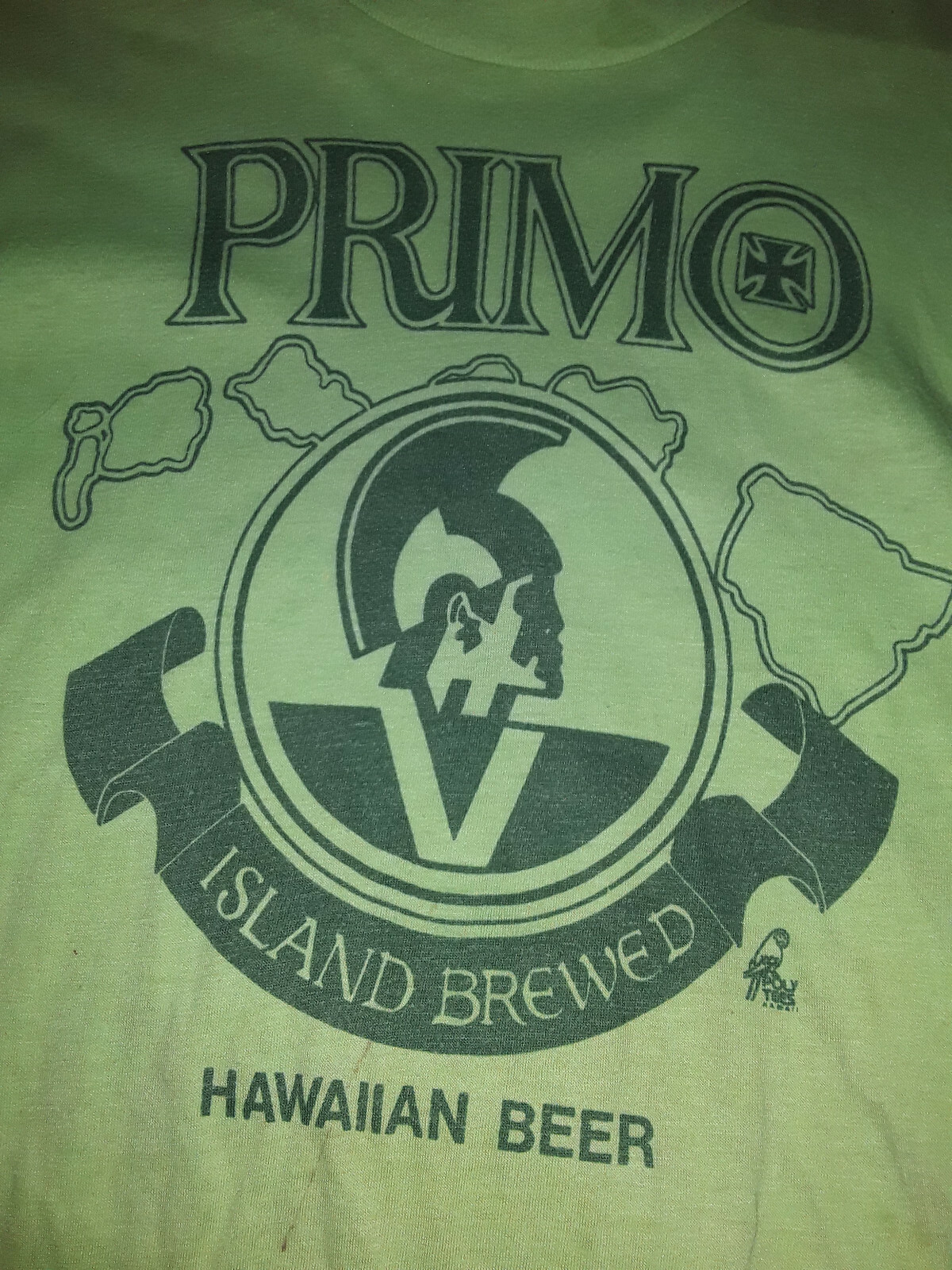 VTG Green PRIMO HAWAIIAN BEER Hawaii Island Brew T-Sh… - Gem