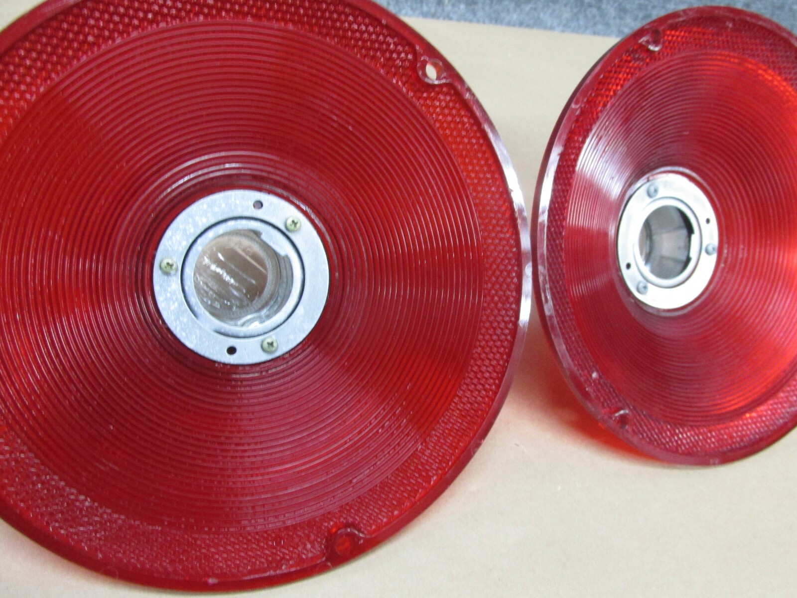 Pair of 1961 Ford Tail Light Lamp Lenses with Back Up Lens - NORS - TMC ...