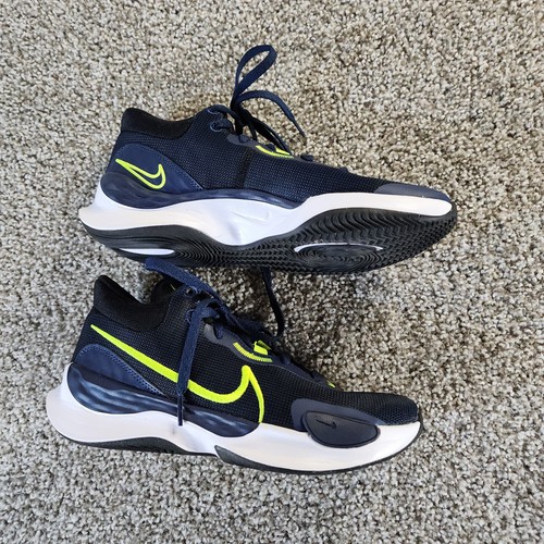 Nike Renew Elevate III Men 7 Black Navy Volt 2023 DD9304 005 Athletic ...