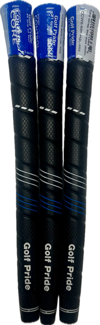 Golf Pride CP2 Wrap Standard Black/Blue Grip (3 Pack) | eBay