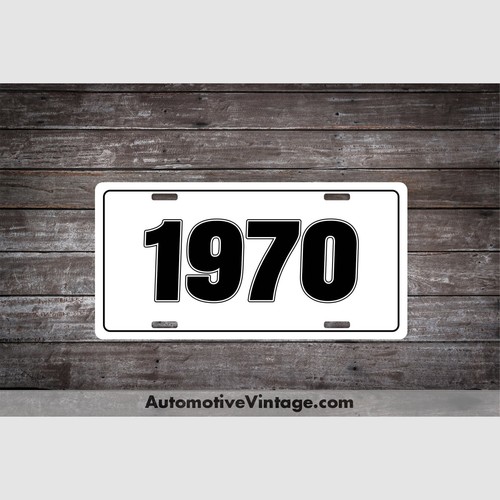 1970 Car Year License Plate | eBay
