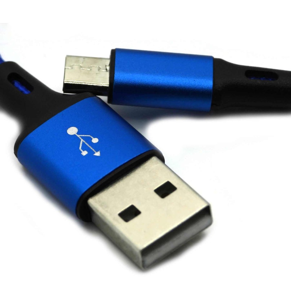 Short Micro USB Cable Cord USB to Micro Fast Charging Data Sync Charger ...