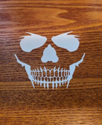 Evil Skull Sticker Scary Skeleton Decal Car Truck Window Vinyl skulls 3 ...