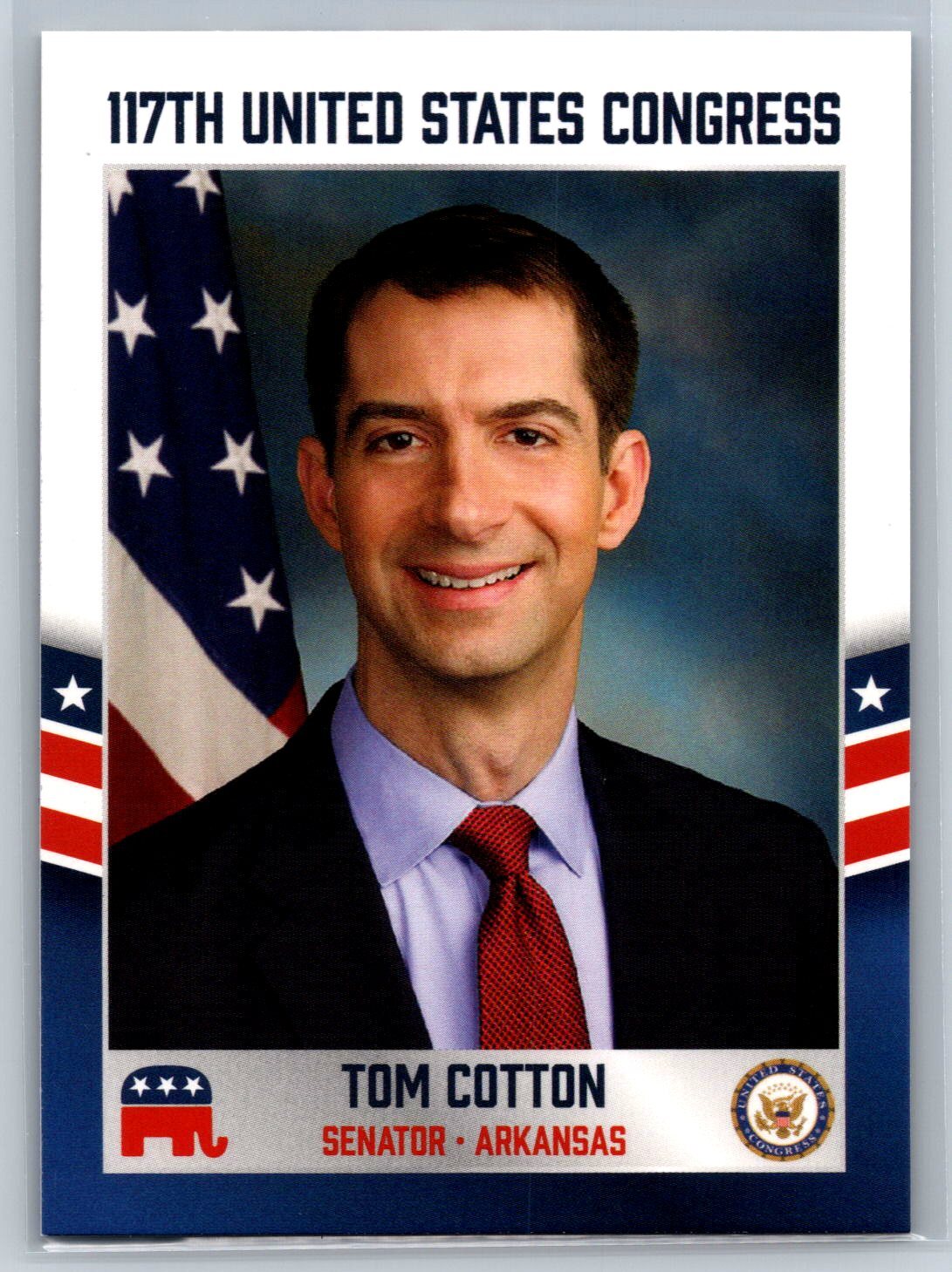 2021 Fascinating Cards 117th US Congress Tom Cotton Arkansas GOP #8 | eBay