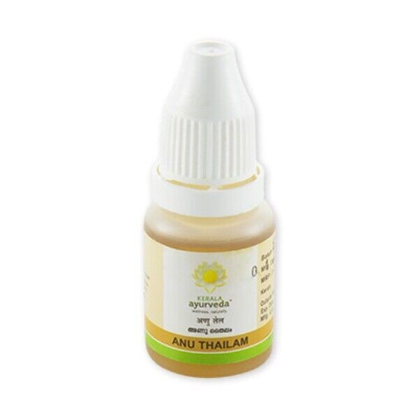 ANU THAILAM Ayurvedic Nasya Oil By Kerala Ayurveda 10 ml / 0.33 oz ...