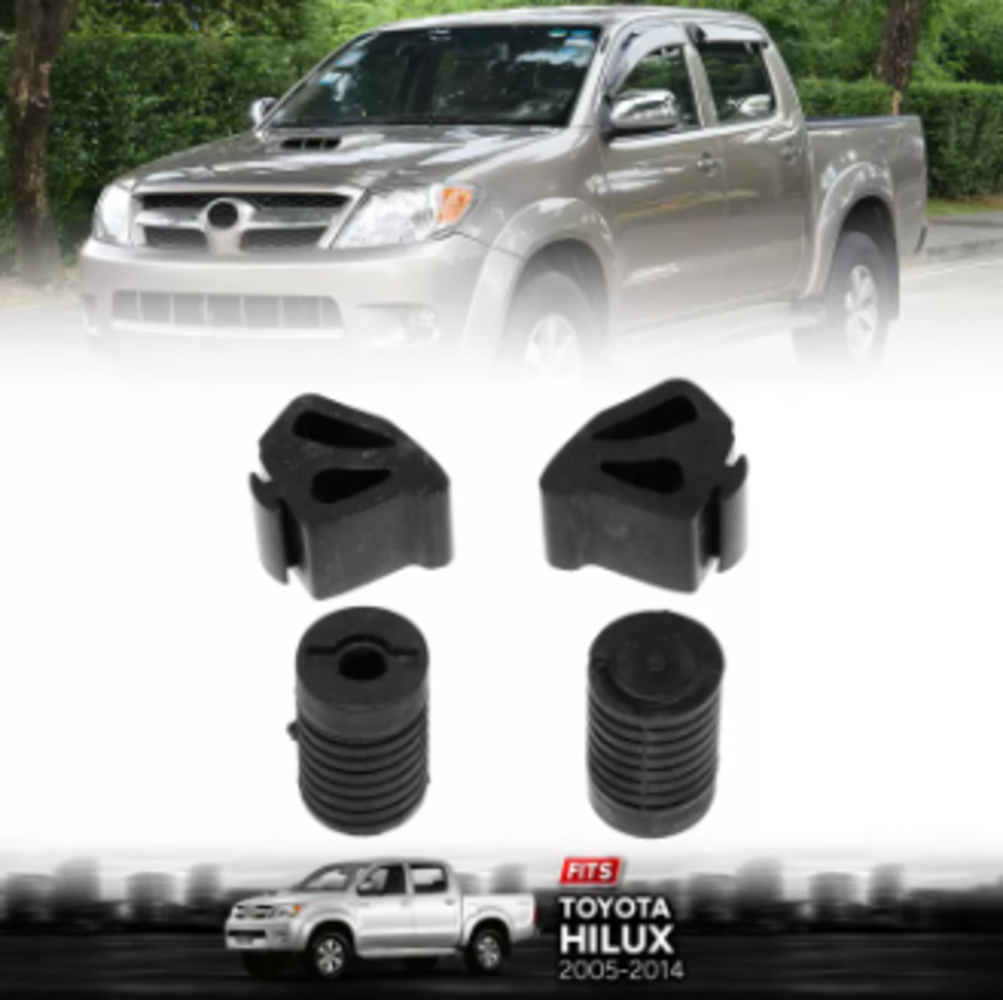 4x Front&Sided Hood Bonnet Cushion Rubber Bumper For 2005-2014 Toyota ...