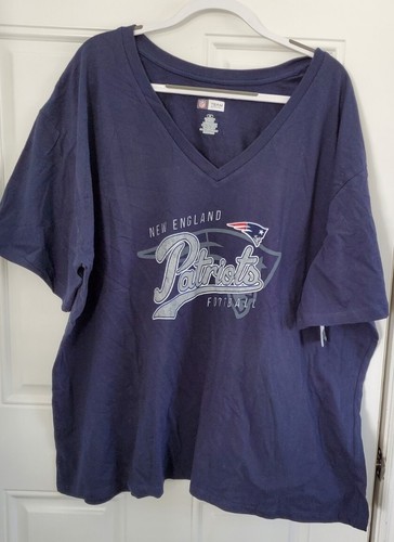 NFL Team Apparel 3X Short Sleeve V Neck New England Patriots Shirt | eBay