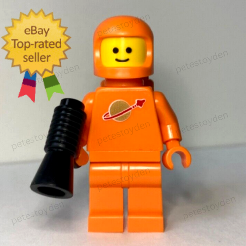 *NEW* REAL LEGO Classic Orange Spaceman Helmet Air Tank Minifigure and ...