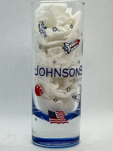 Johnson Space Center Houston TX Tall Clear Shot Glass NASA | eBay