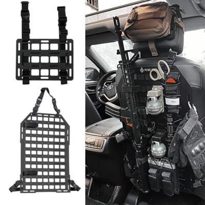 Tactical Rigid MOLLE Panel Car Truck Seat Back Headrest Gun Storage ...