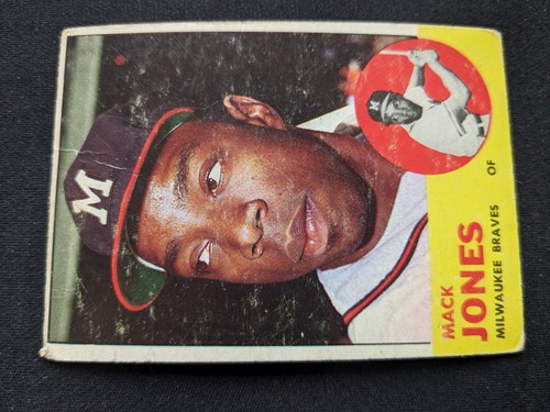 1963 Topps Baseball Card # 137 Mack Jones - Milwaukee Braves (VG) | eBay