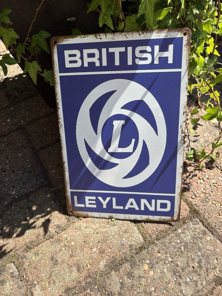 British Leyland Steel Sign 12 x 8 inches | eBay